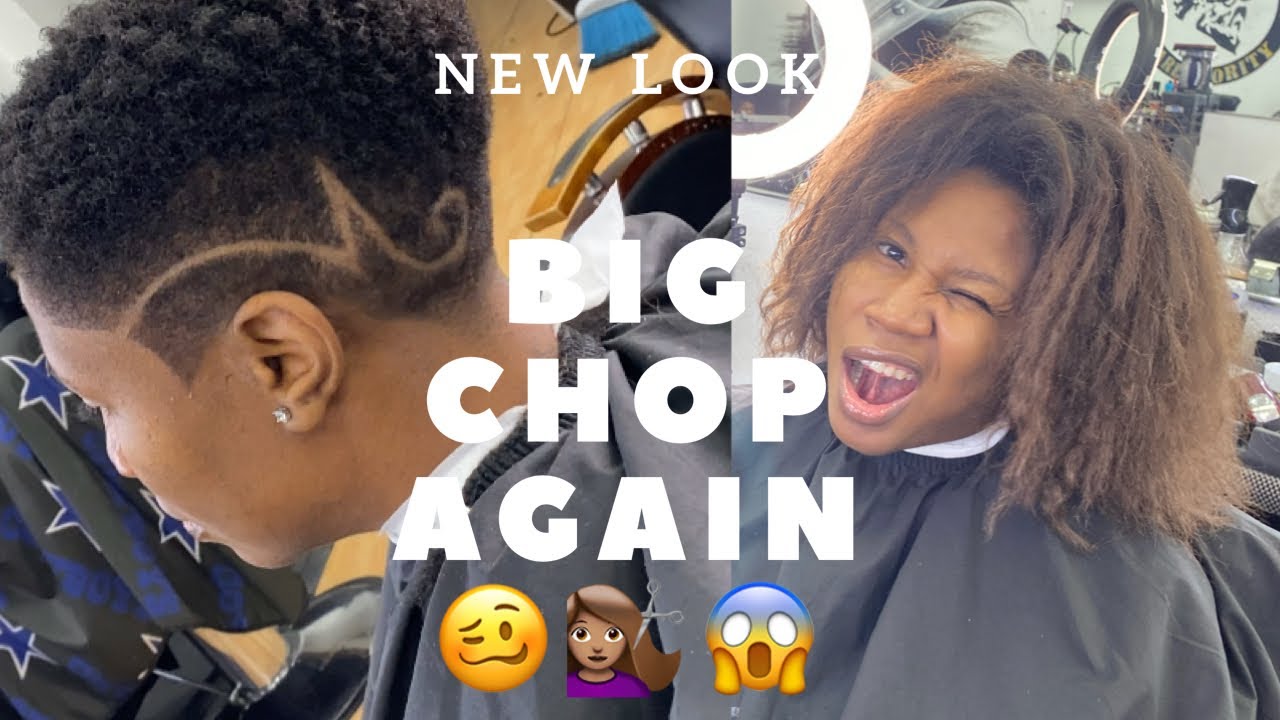 THE BIG CHOP 2020 | Starting My New Natural Hair Journey | Barbershop ...