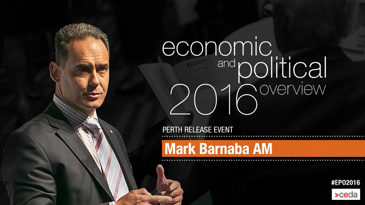 CEDA EPO 2016 - Perth release - Mark Barnaba AM - YouTube