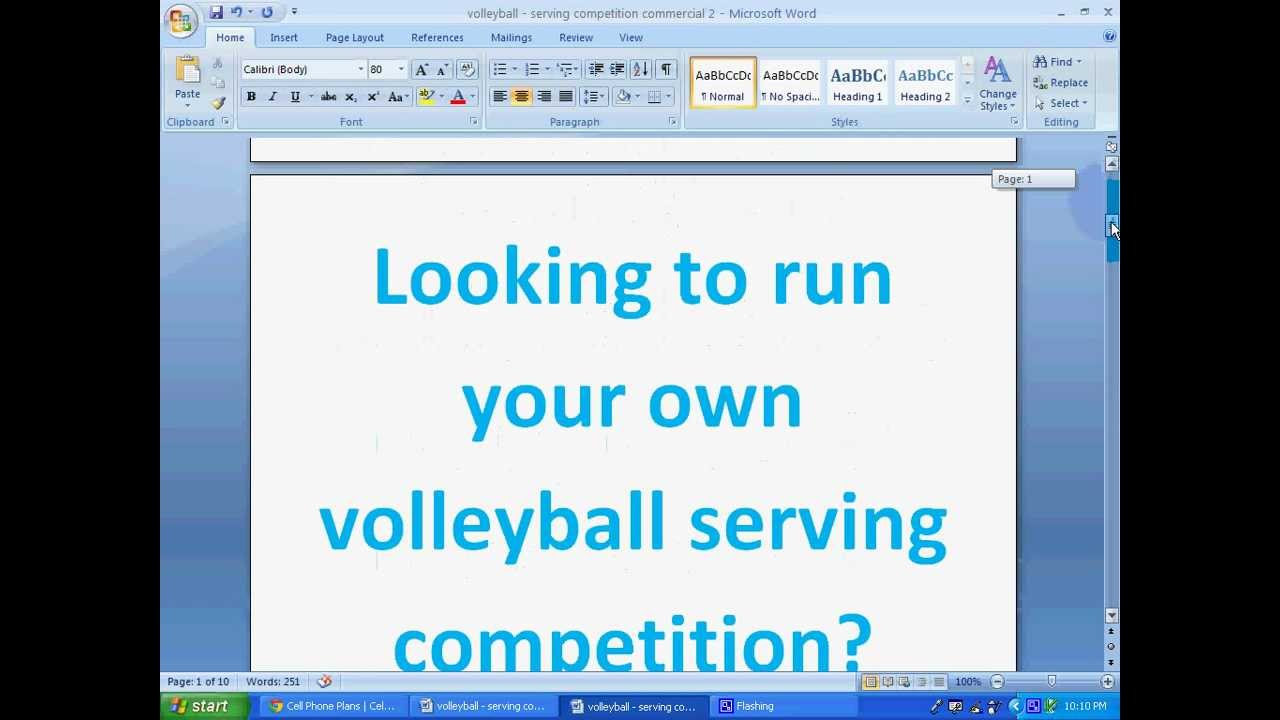 Volleyball Serving Competition - commercial 2 - YouTube