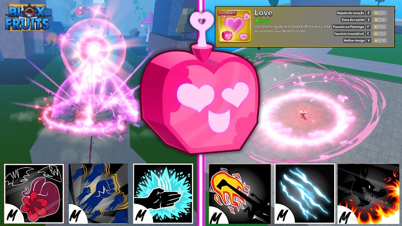 O Melhor Combo de Love Com Todos os Estilos de Luta no Blox Fruits ...