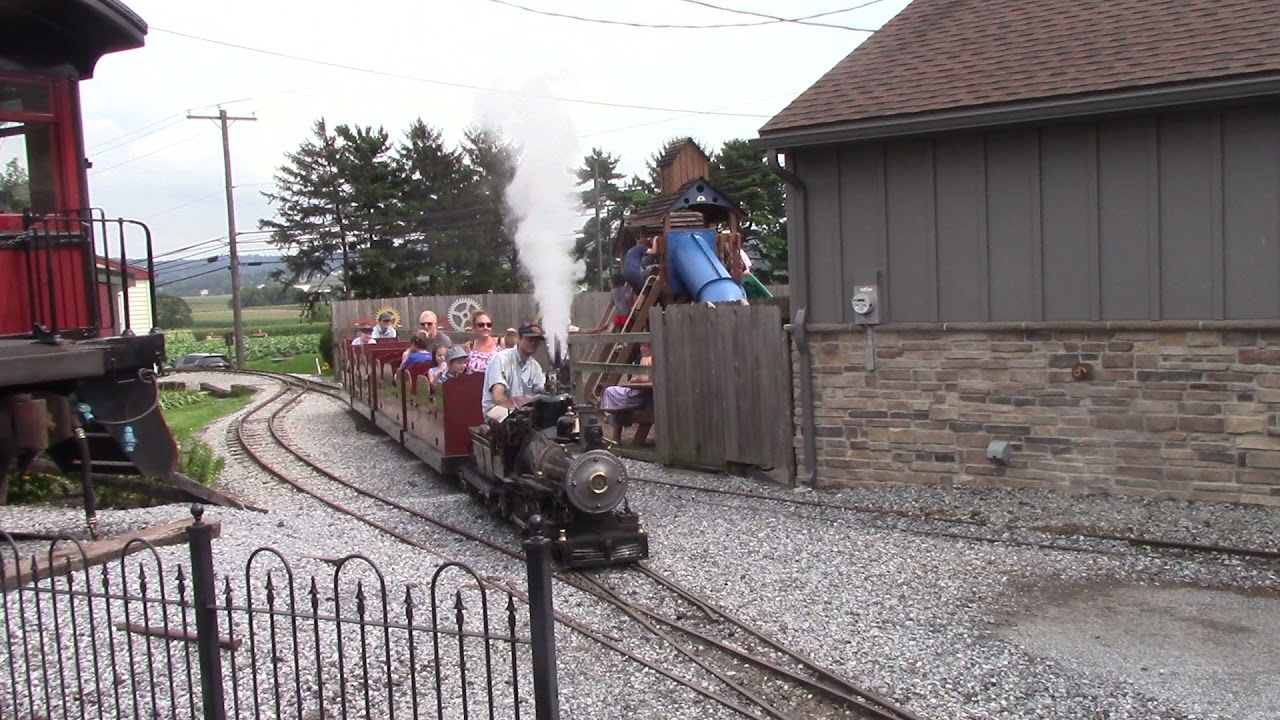 Strasburg RR #3 Pint Sized Pufferbelly Part 2 at Strasburg, PA 8-21-21 ...