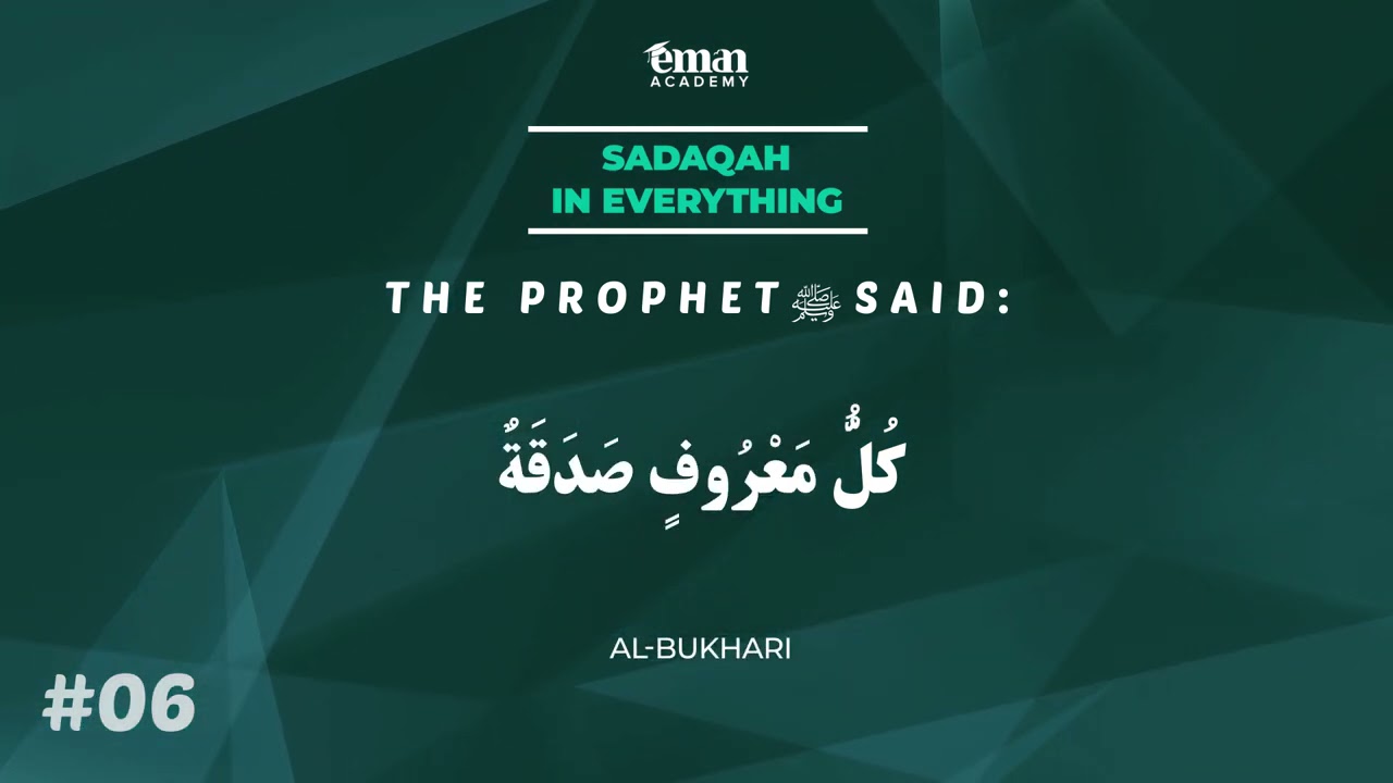 A Hadith a Day - Sadaqah in Everything - Mufti Menk - YouTube