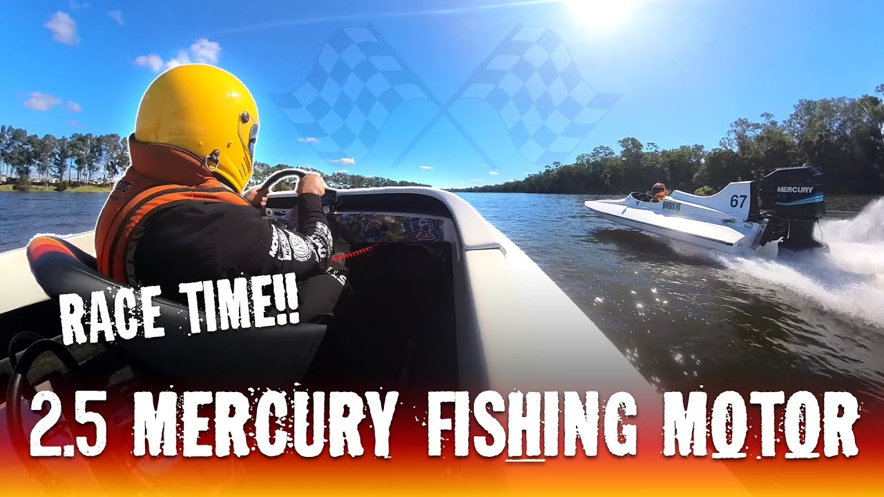 FIRST RACE - NEW BULLET BOAT BUILD - 2.5 MERCURY ENGINE - YouTube