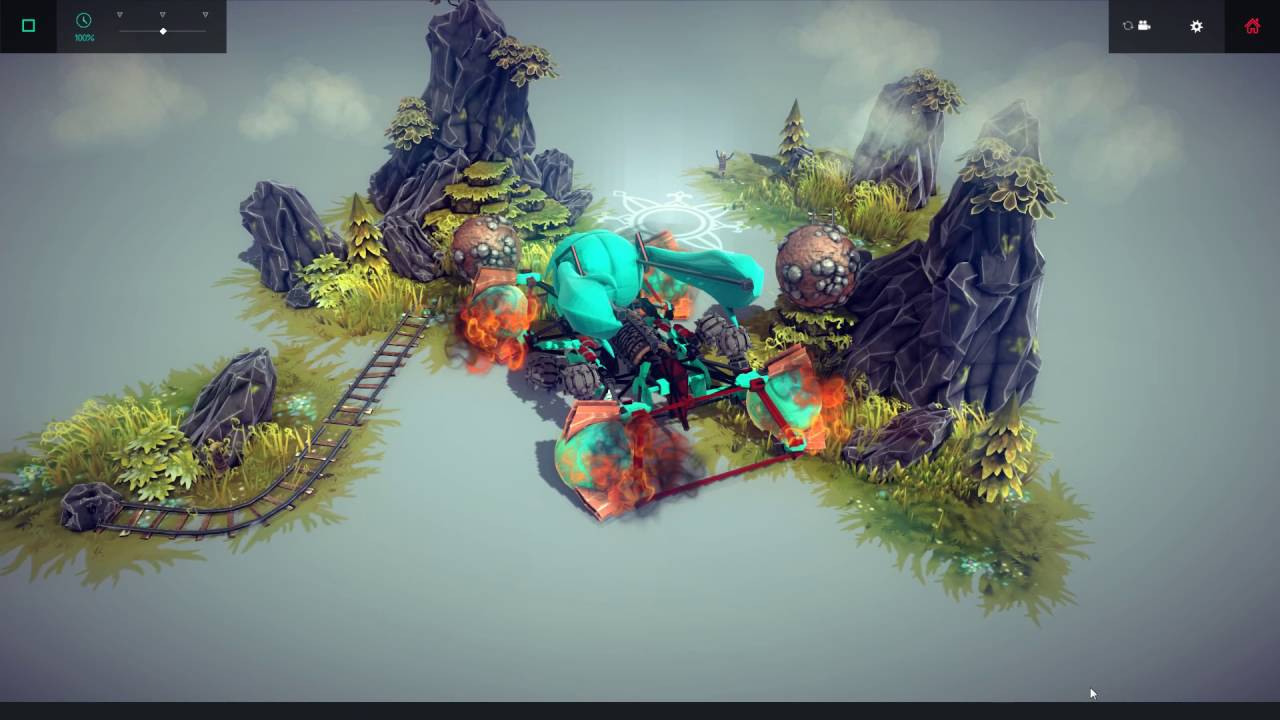 Besiege - Miku car + Bombs (Ipsilon Speed Run) - YouTube