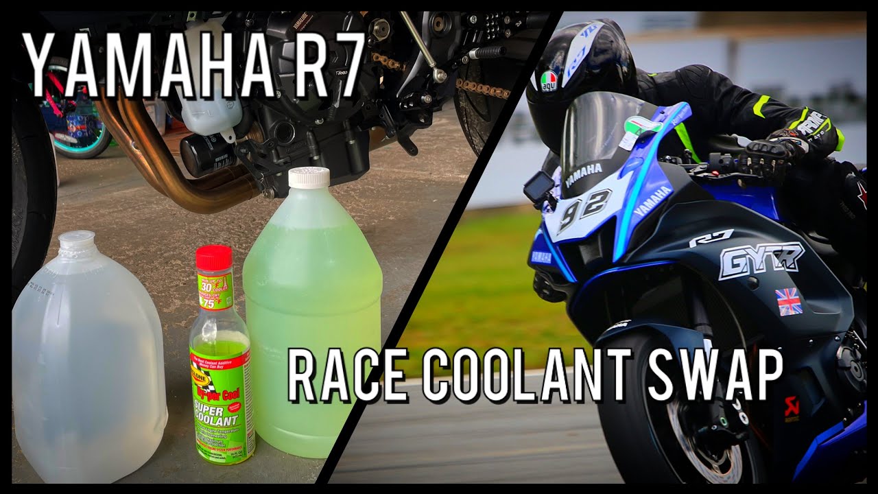 Yamaha R7 - COOLANT swap - Race Ready 4k - YouTube