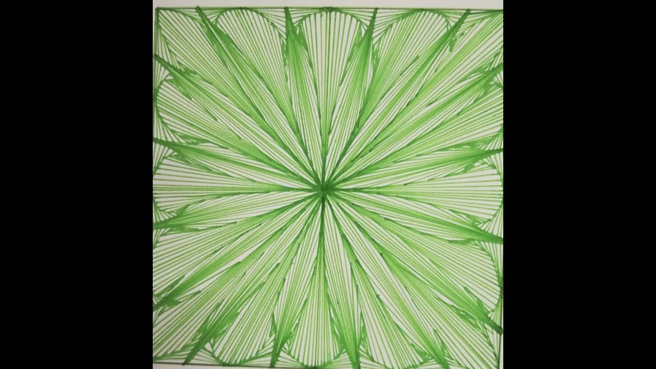 How to Draw geomatrical Zantangle designs| Fusion of Zentangle ...