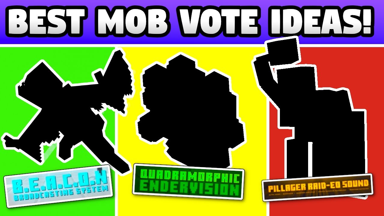 MINECRAFT LIVE MOB VOTE IS BOSSES? (Top Minecon 2021 Vote Ideas) - YouTube