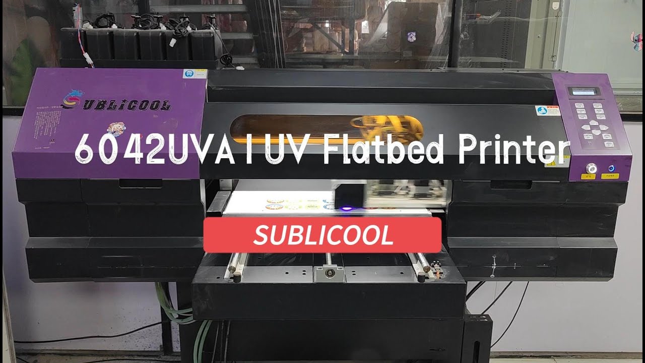 Can UV flatbed printer print on crystal label stickers? #sticker - YouTube