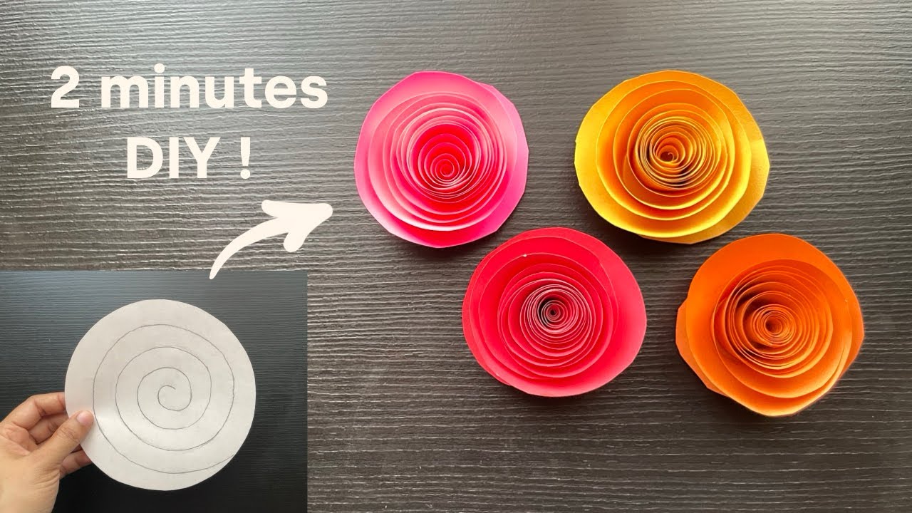 How to Make an Easy Paper Rose | Quick & Beautiful DIY Tutorial - YouTube