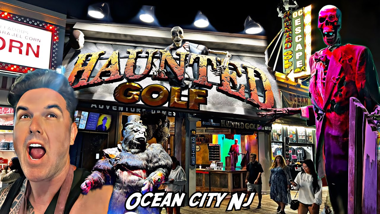 Haunted Ocean City New Jersey Boardwalk Mini Golf Shore Night Family ...