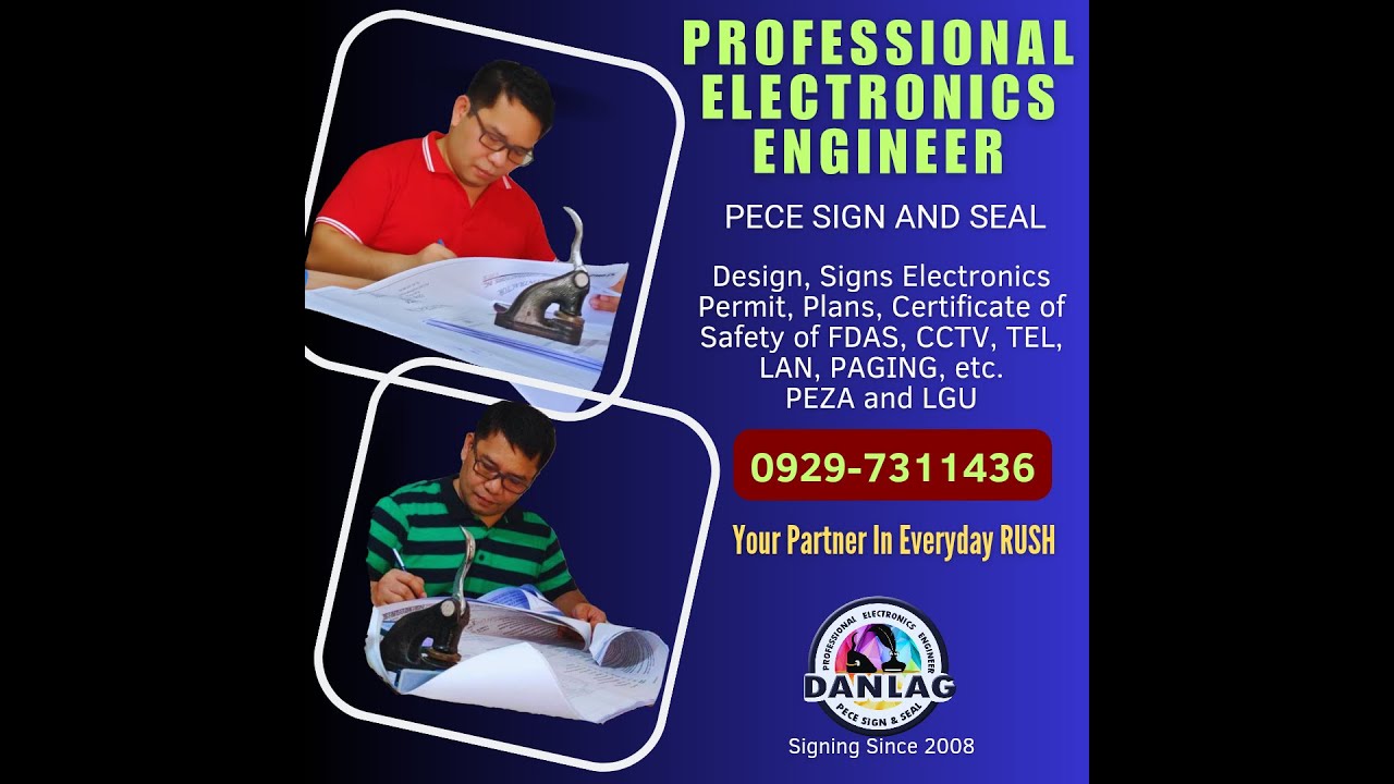 PROFESSIONAL ELECTRONICS ENGINEER I PECE SIGN AND SEAL - YouTube