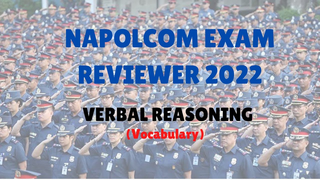 NAPOLCOM REVIEWER 2022 I VERBAL REASONING - YouTube