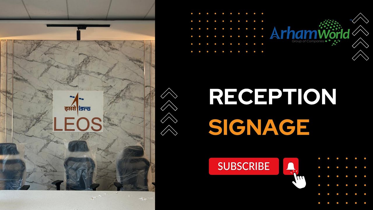 Reception signages by Arham World - YouTube