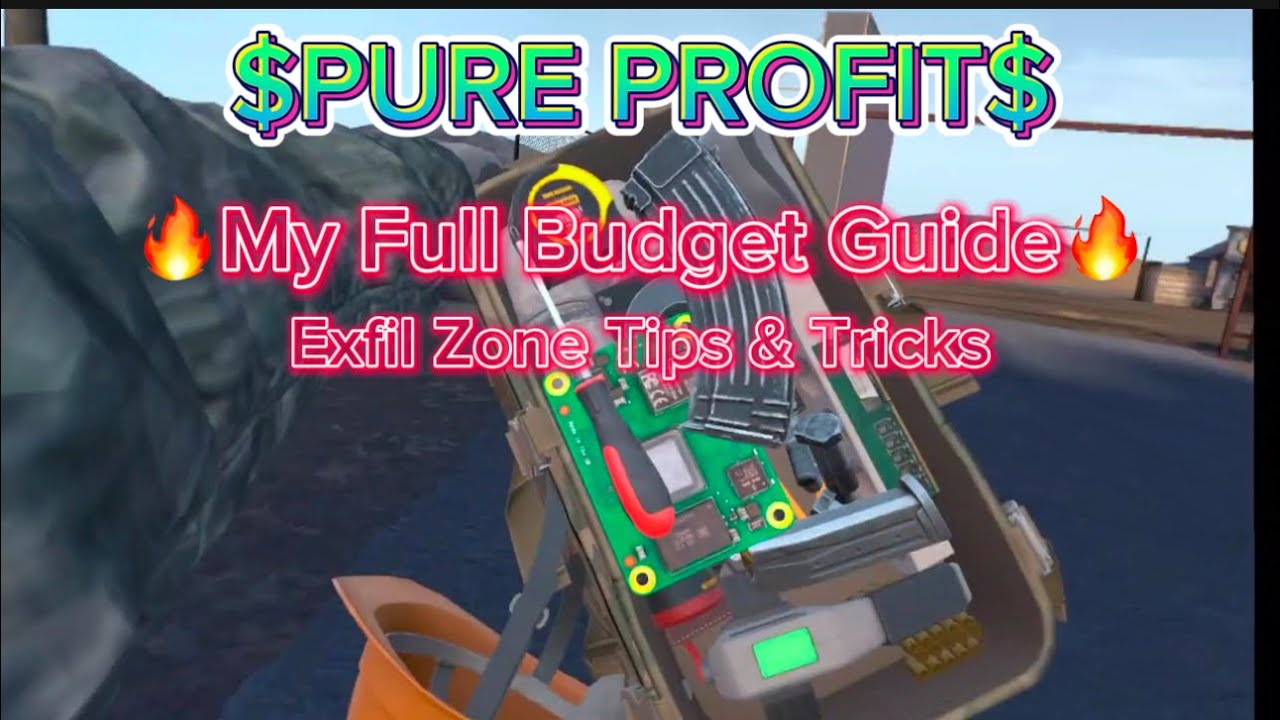 🔥Tips & Tricks On My BUDGET GUIDE🔥 Contractors Exfil Zone - YouTube