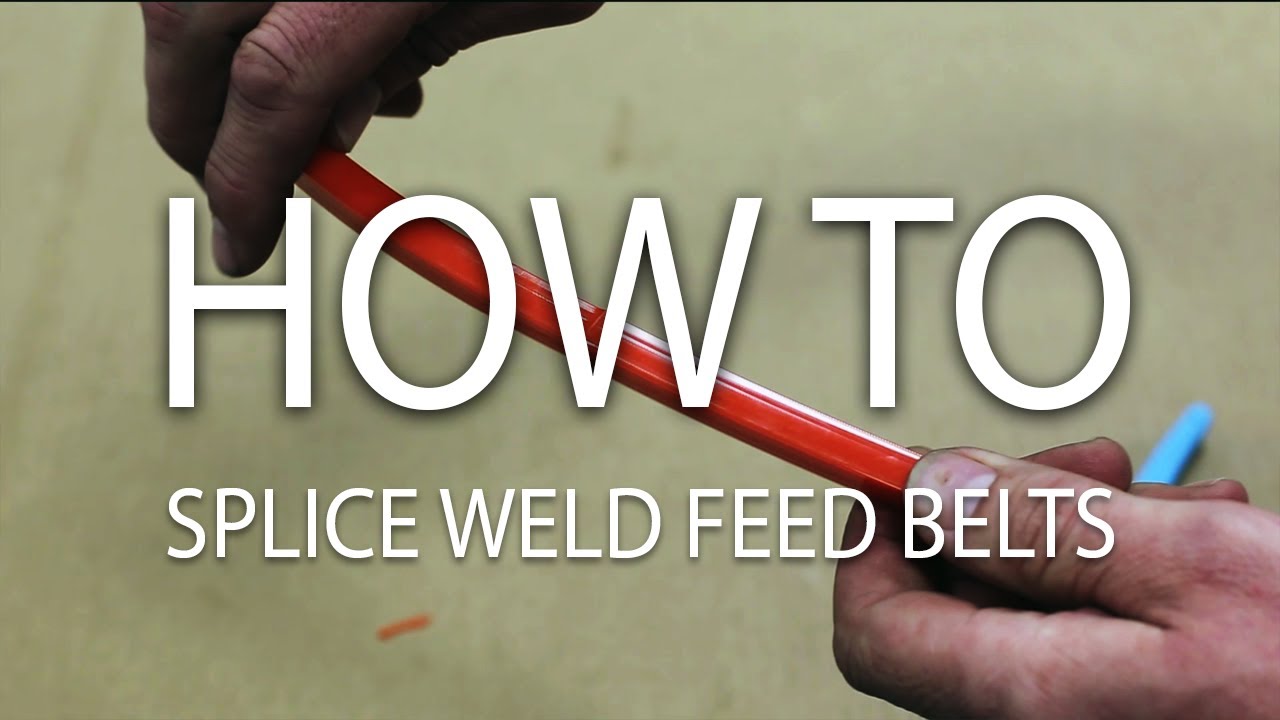 Splice Welding A Feed Belt - YouTube