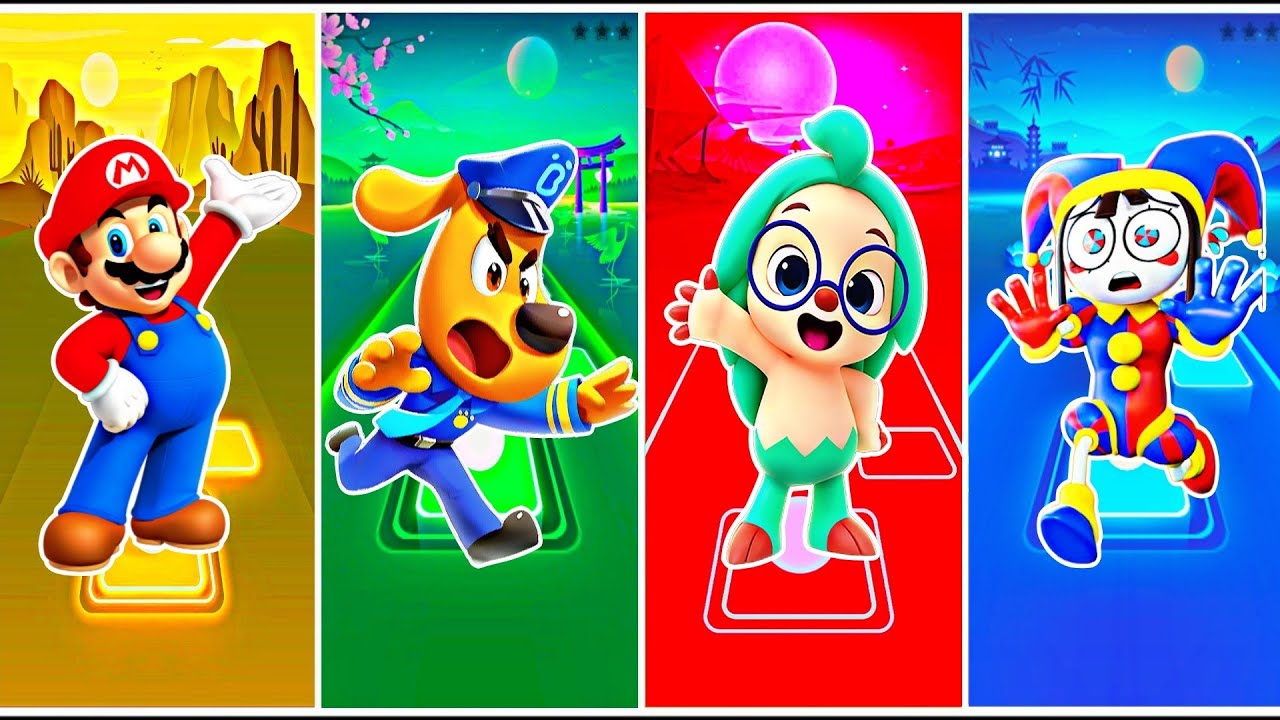 Super Mario 🆚 Sheriff Labrador 🆚 Pinkfong 🆚 Digital Circus 🆚 Who Will ...