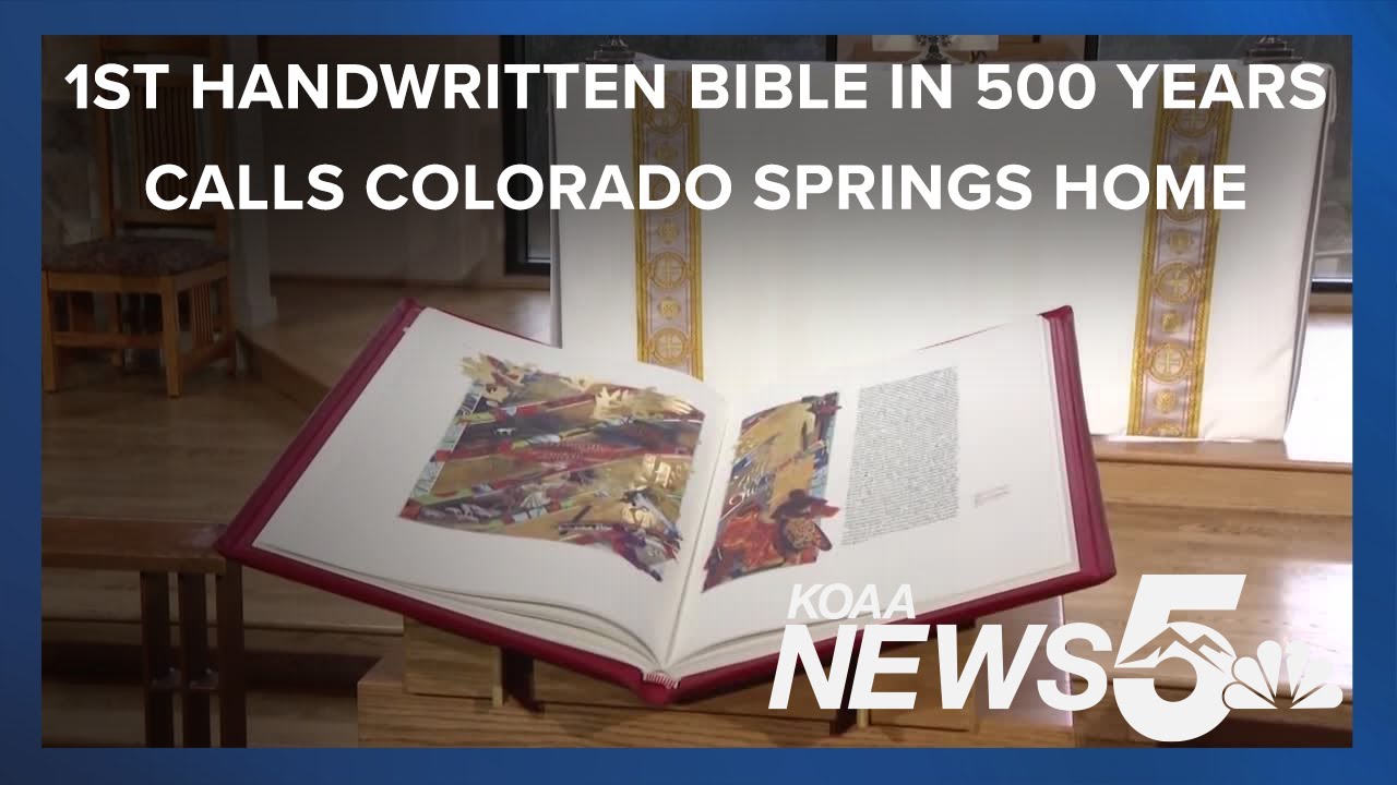 A inside look of the first handwritten bible in 500 years - YouTube