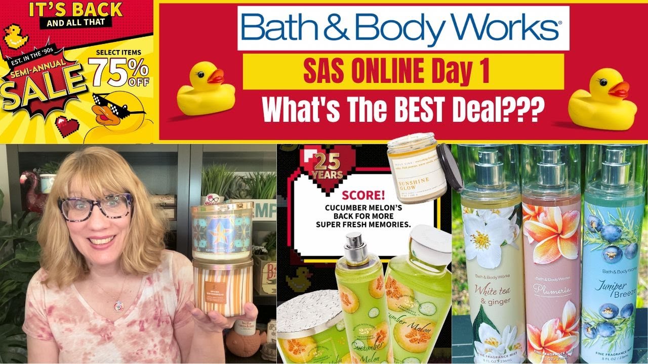 Bath & Body Works SAS ONLINE Day 1 - What's The Best Deal? - YouTube