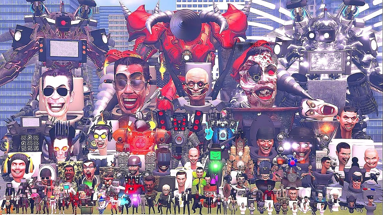 SKIBIDI WARS|SKIBIDI TOILET VS TRI TITAN UPGRADED MK3 ARMY - Skibidi ...