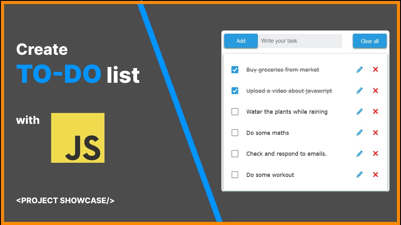 I made TO-DO list and hosted it | Project Showcase - YouTube