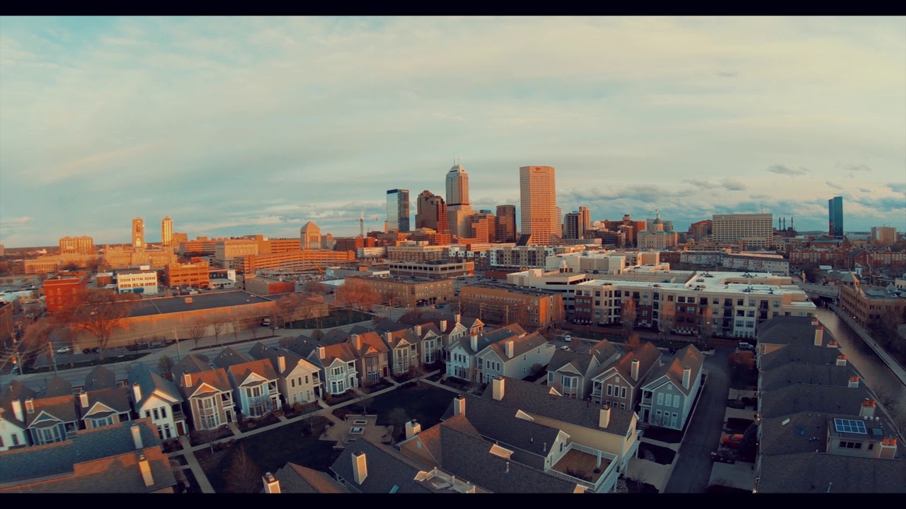 Indianapolis from the sky - full HD - YouTube