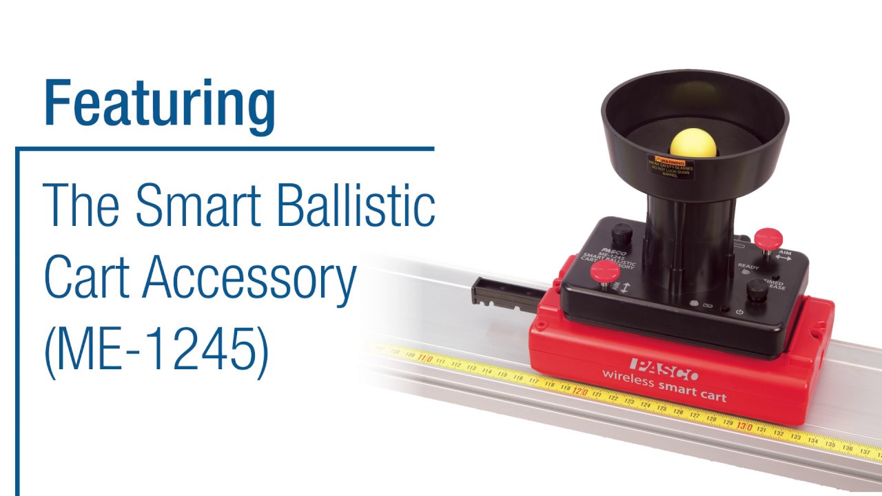 PASCO Trick Shots - Smart Ballistic Cart Accessory - YouTube