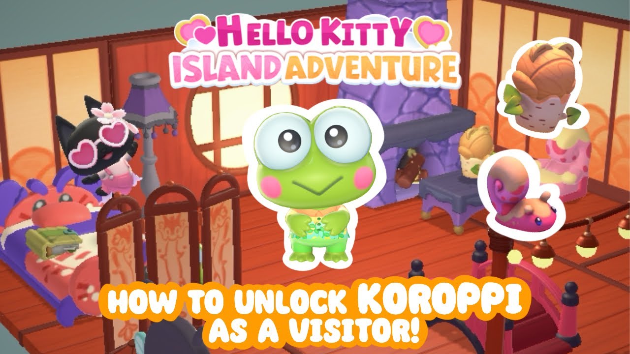 How to unlock KOROPPI as a visitor! 🐌🧡 Hello Kitty Island Adventure ...