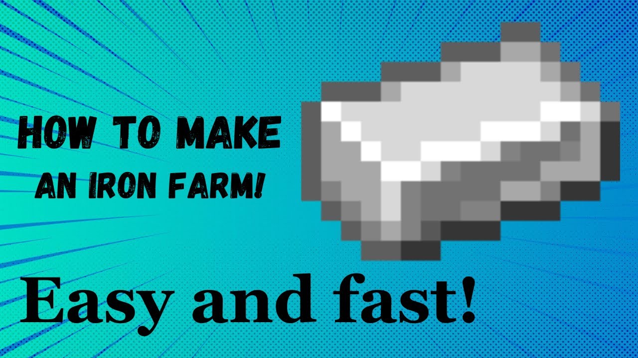 How to make an iron farm in Minecraft fast and easy! - YouTube