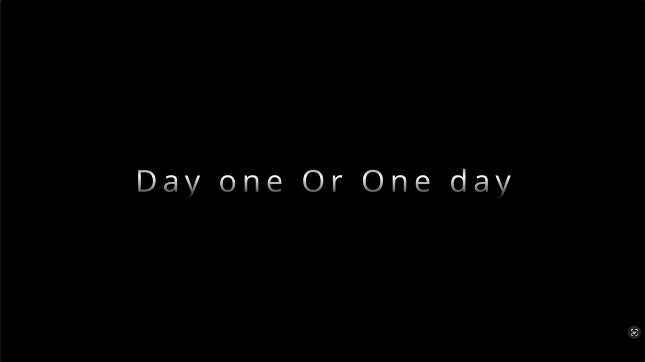 day one or one day - YouTube