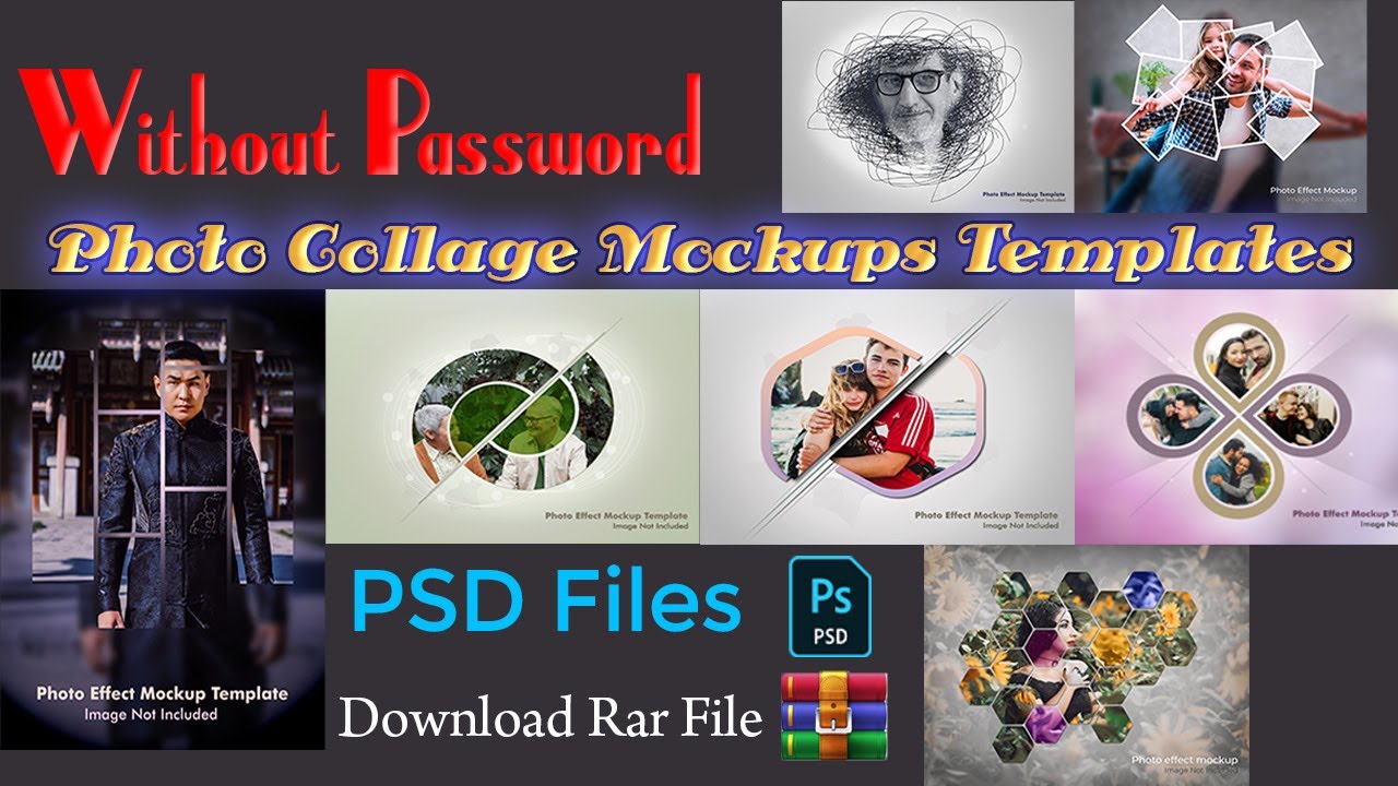 Download PSD Photo Effect Collage Pack | Noreen Graphics | - YouTube