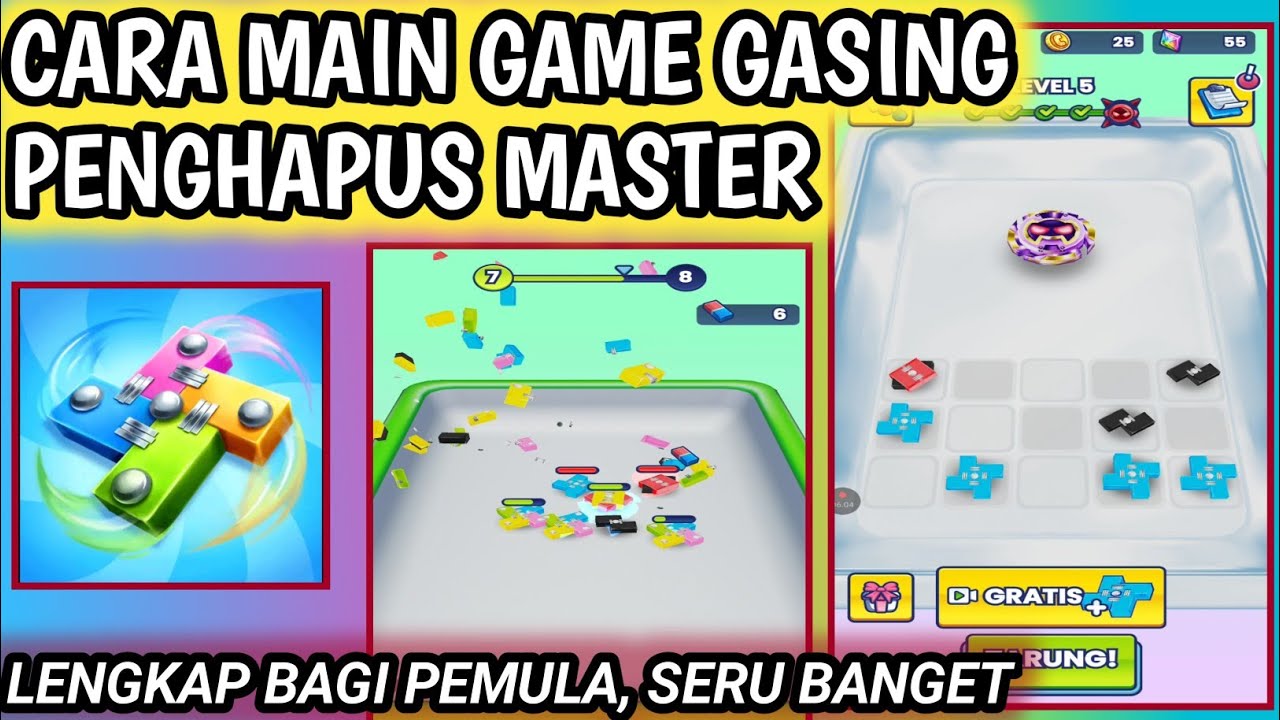 Cara Main Game Gasing Penghapus Master | Tutorial & Gameplay Seru ...