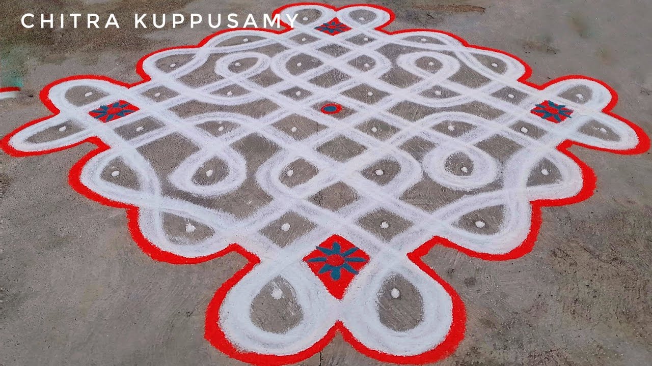 8 Pulli Sikku Kolam | Chikku Kolam designs | Kambi Kolam designs ...