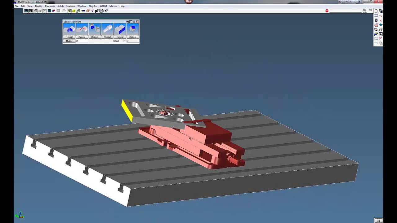 GibbsCAM Import, Align solid models - YouTube