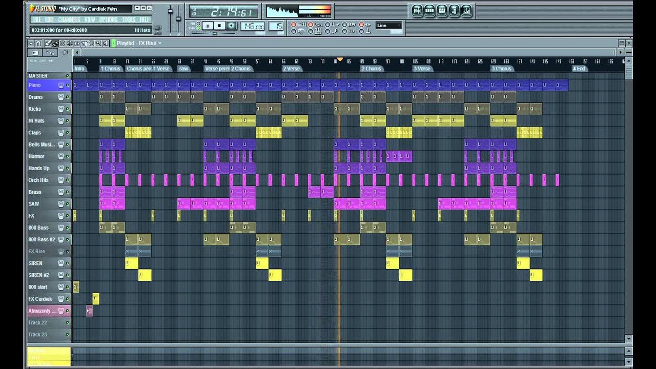 Cardiak Flatline type Beat (MY CITY close to Original) FLP DL - YouTube