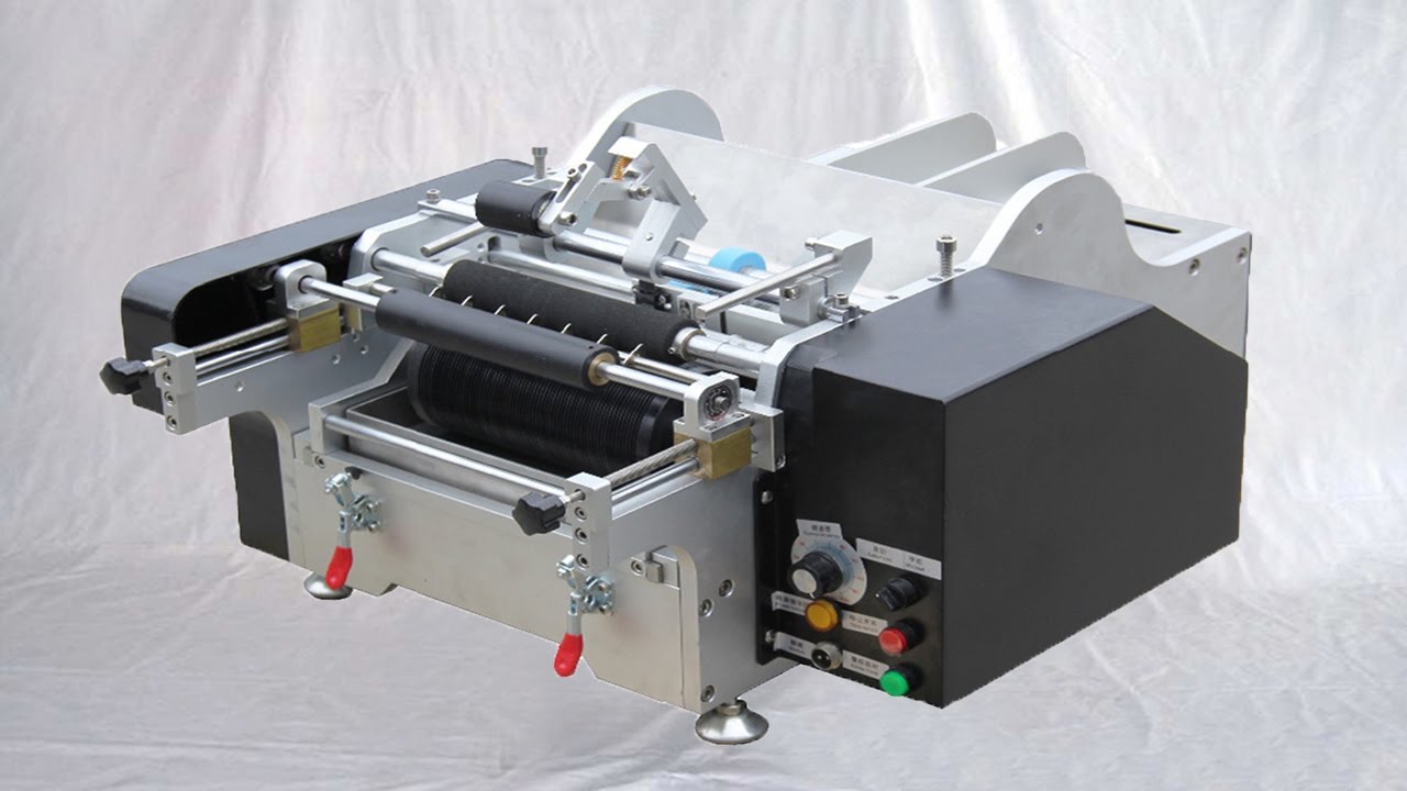 wet glue labeling machine semi automatic labels applicator benchtop 半自動 ...
