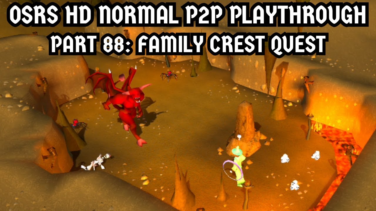 [OSRS HD Normal P2P Playthrough] Part 88: Family Crest Quest - YouTube