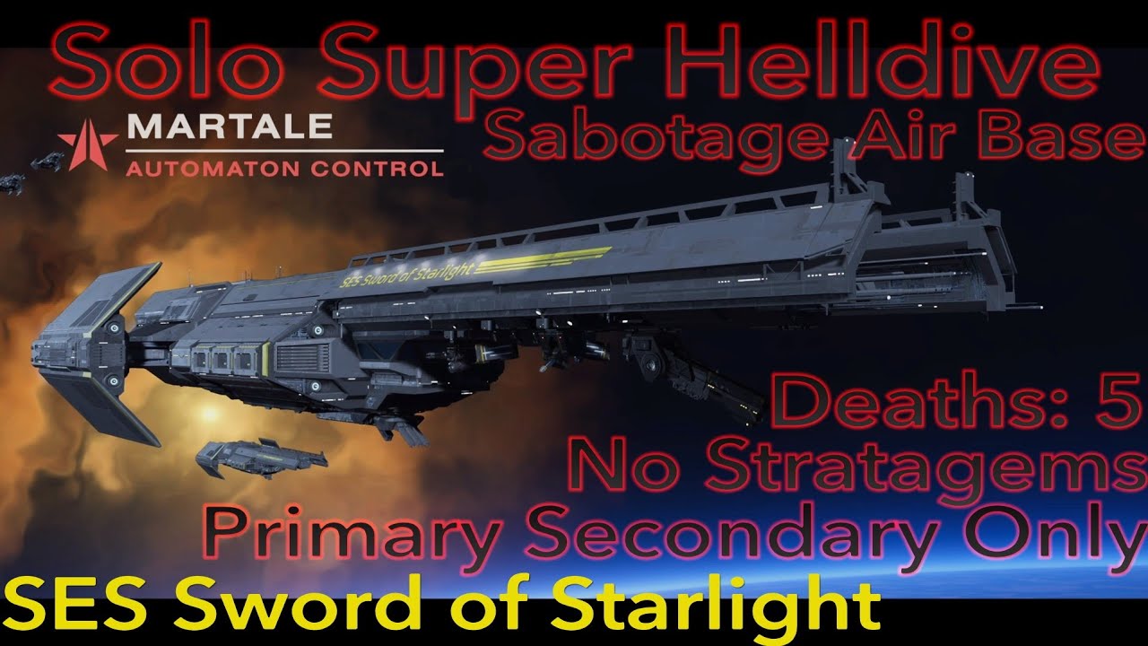 Helldivers 2 D10 Solo Super Helldive gameplay challenge run - YouTube