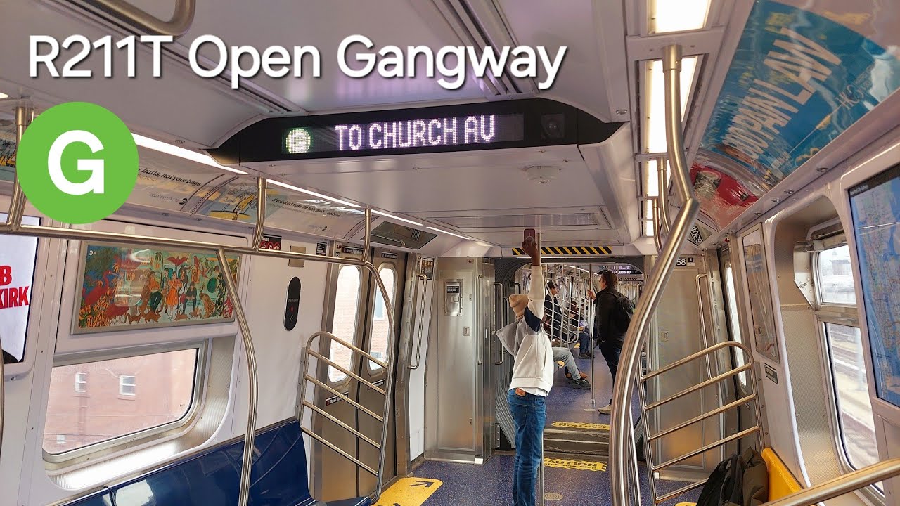 NYC Subway: R211T Open Gangway (G) Ride to Church Avenue #mta - YouTube