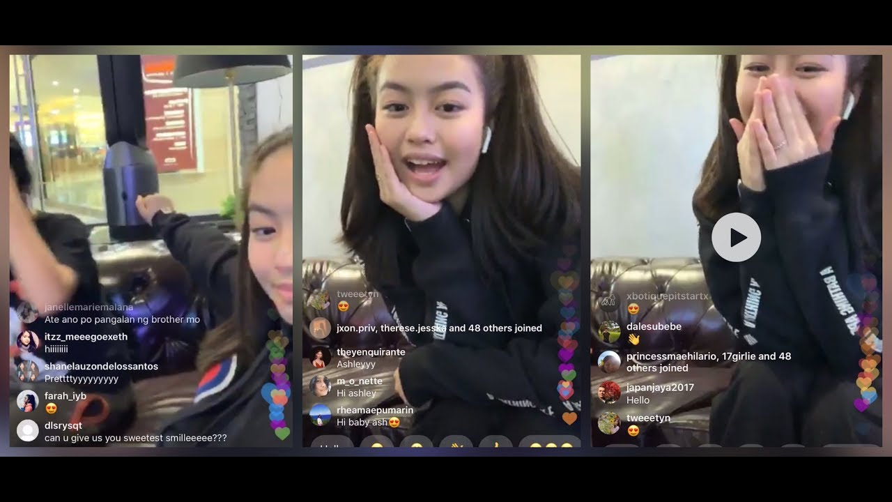 Ashley del Mundo IG Live w/ her lil Brother - YouTube