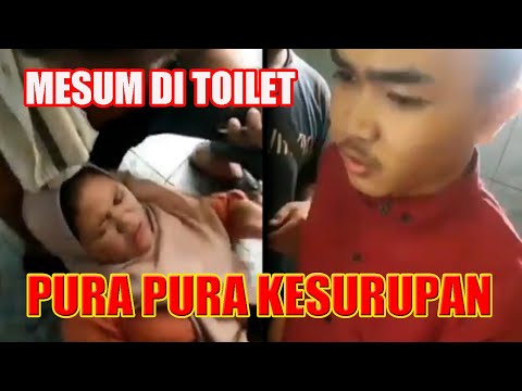 Digrebek Warga Saat Me-sum di Toliet Pura Pura Kesurupan