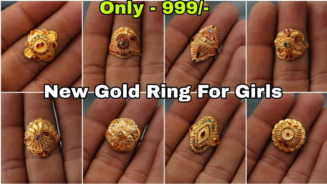 latest gold ring designs for girls || simple ring designs - YouTube