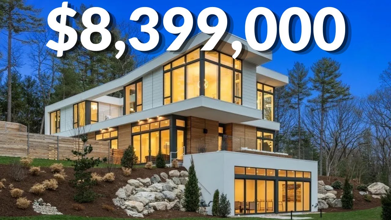 Inside a $8,399,000 MODERN Mansion With 2 Incredible Acres | Boston ...