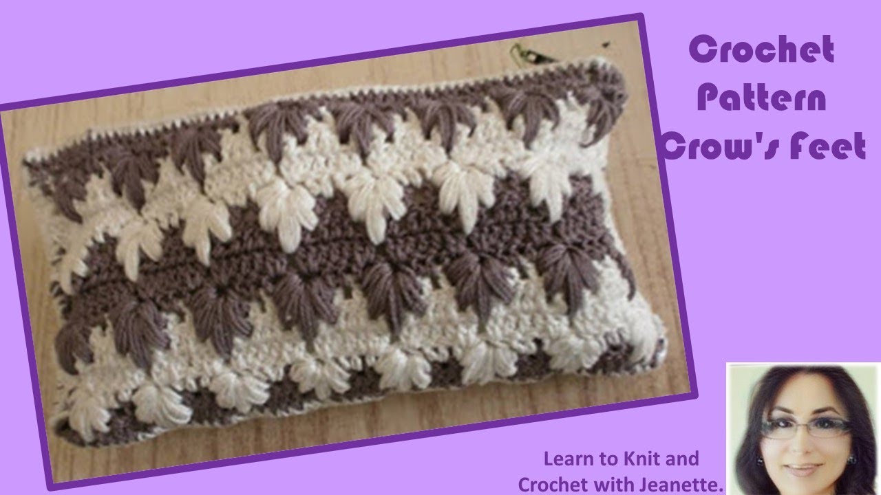 Crochet Pattern Crow's Feet - YouTube