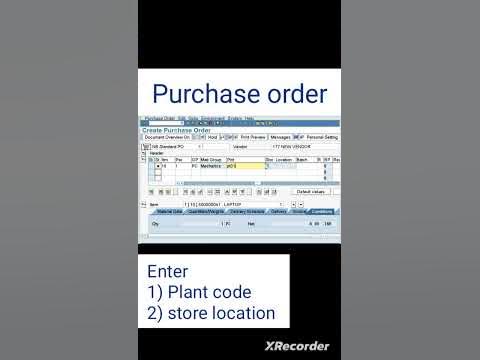 How to create Purchase order in SAP@prajakta4801|PO creation|Video15 ...