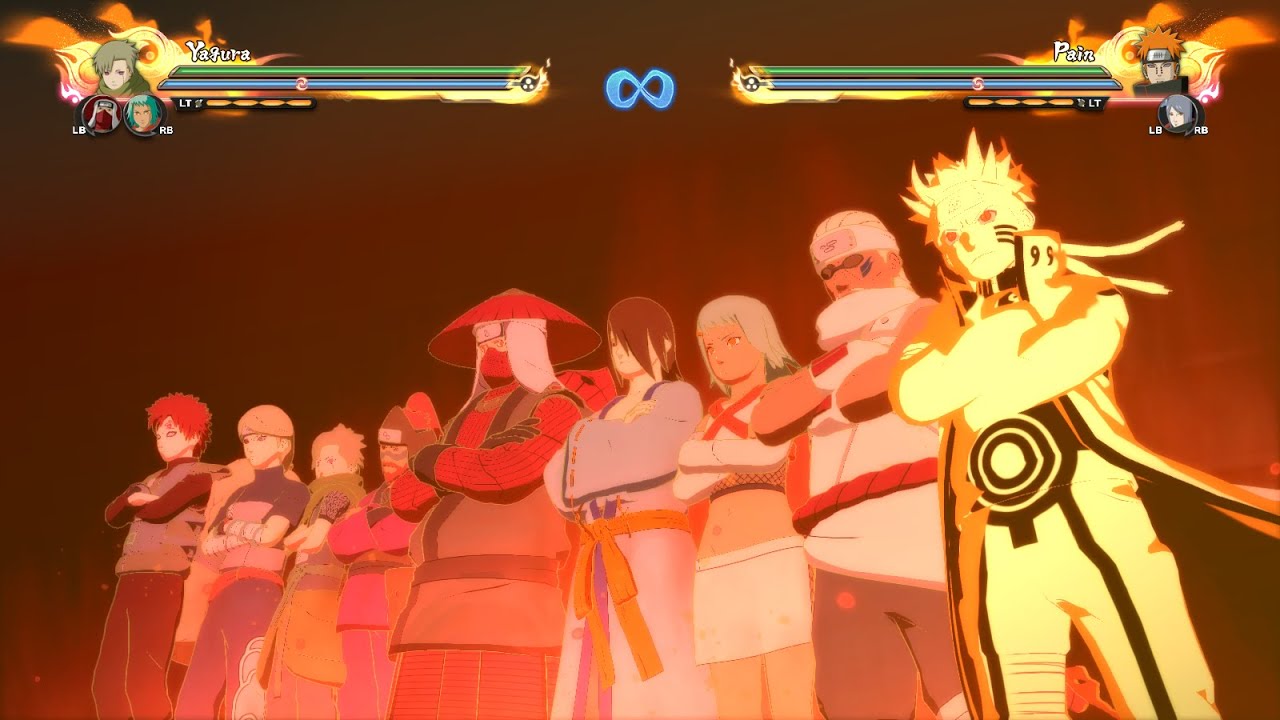 [NSUNS4] All Jinchuuriki Moves, Ninjutsu, Secret Ninjutsu, Link Secret ...