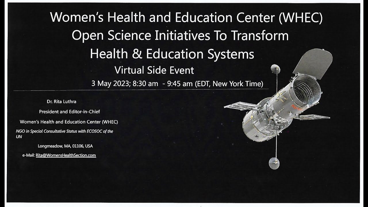 Open Science, Space Technology & SDG Implementations: A Vision for ...