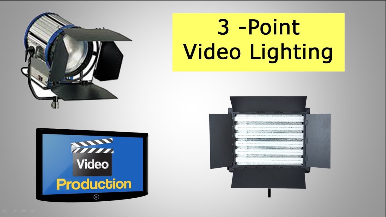 Video Lighting - 3 point Camera Lighting - YouTube