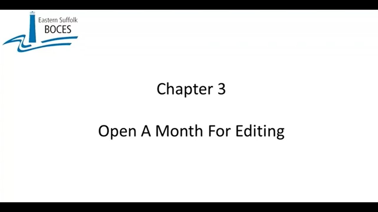 Chapter 3 Open Month - YouTube