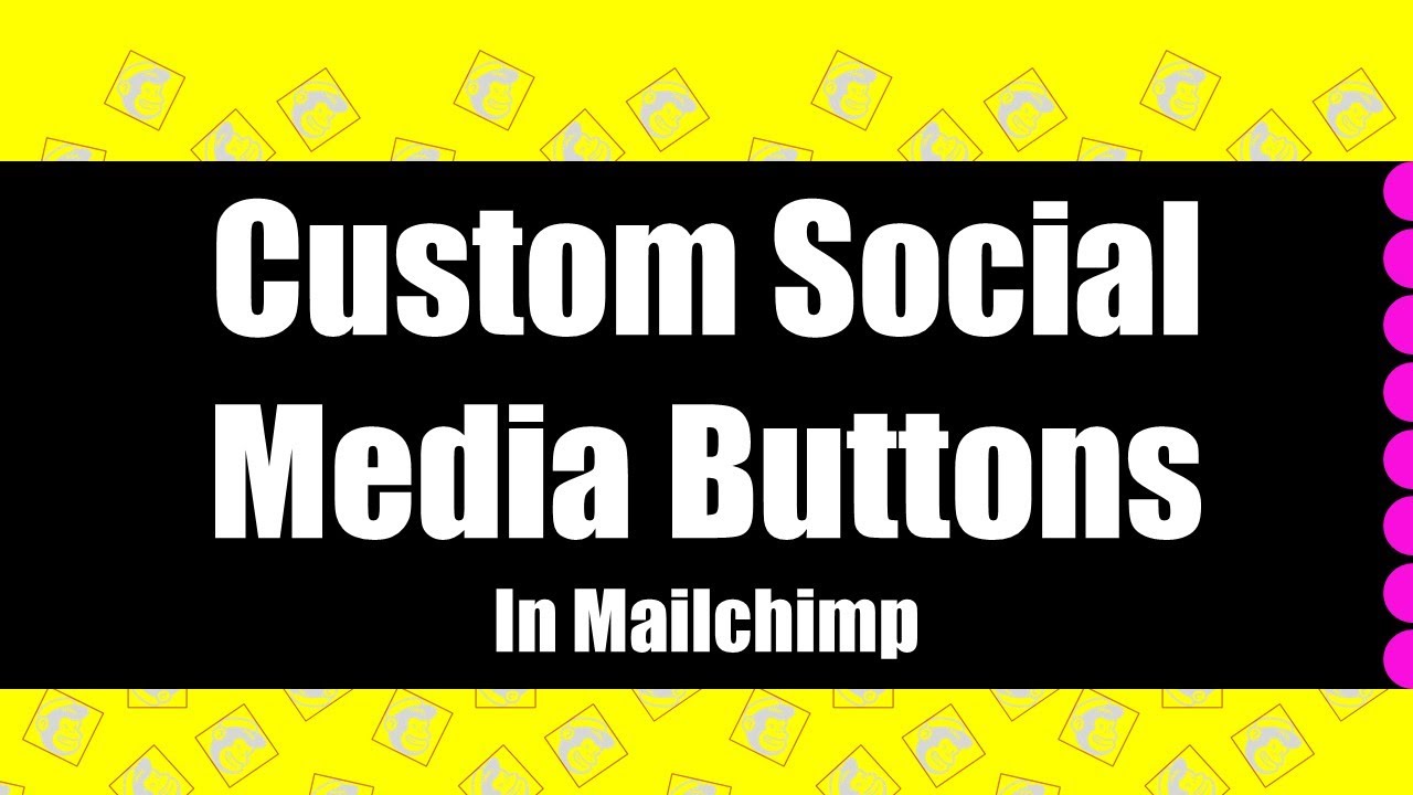 How To Add Custom Social Media Button or Icon in MAILCHIMP - YouTube