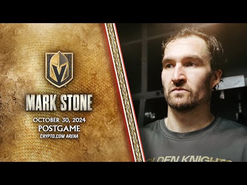 Mark Stone Postgame 10/30: What We Didn't Take Care Of and A Bright ...